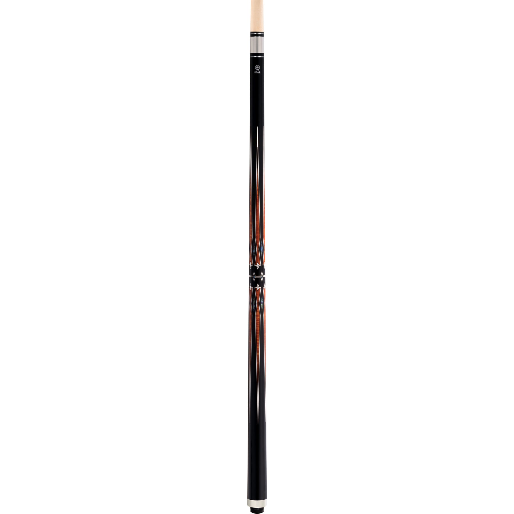 McDermott Star Pool Cue – Black Overlay Design, No-Wrap (S82) – Aska ...