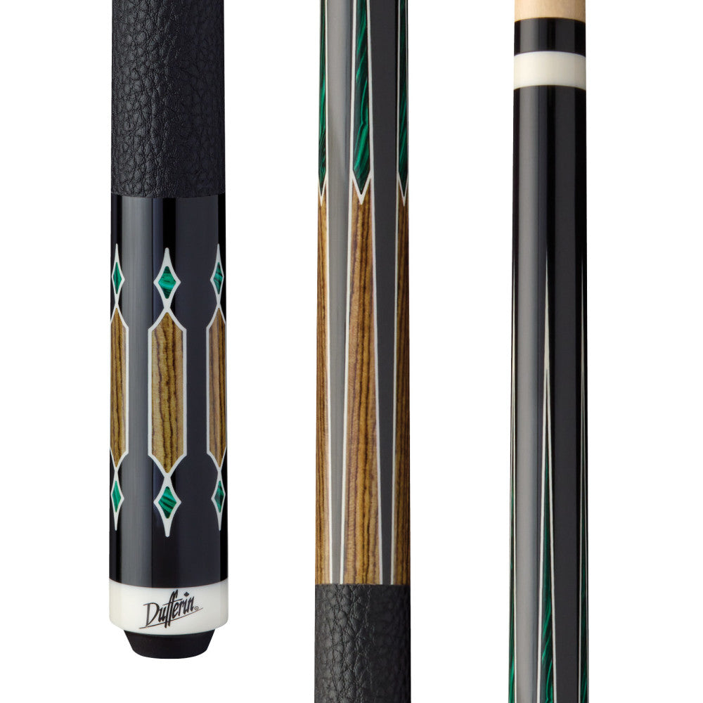 Dufferin Malachite Crown Cue with Embossed Leather Wrap (D-502) – Aska ...